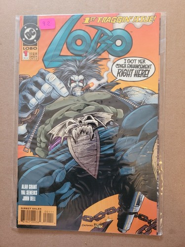 Lobo vol.2 #1 1993 Embossed Silver Foil Cover DC Comic 9.2 NM- | eBay