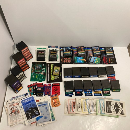 Intellivision Massive Game Lot Of 38 games. Most of them have Manuals ...