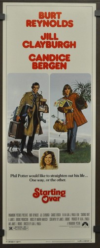 STARTING OVER 1979 ORIGINAL 14X36 NM MOVIE POSTER BURT REYNOLDS CANDICE ...