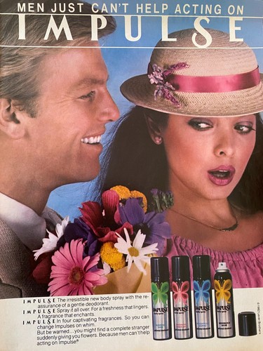 Impulse Body Spray, Fragrance, Full Page Vintage Print Ad | eBay
