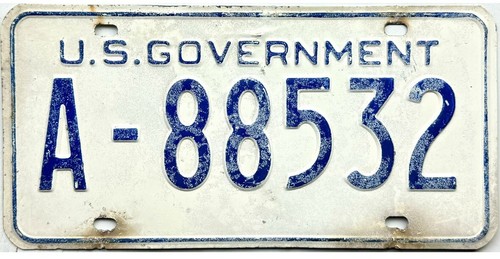*99 CENT SALE* 1980s US GOVERNMENT DEPT OF AGRICULTURE License Plate #A ...