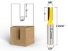 3/8" Diameter X 3/4" Height Straight Router Bit - 1/4" Shank - Yonico ...