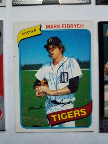 Mark Fidrych - 1980 Topps #445 - In Person Autograph - Detroit Tigers ...