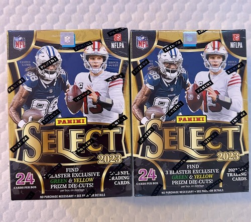 2023 Panini Select NFL Football Blaster Box Lot of 2 New Factory Sealed ...