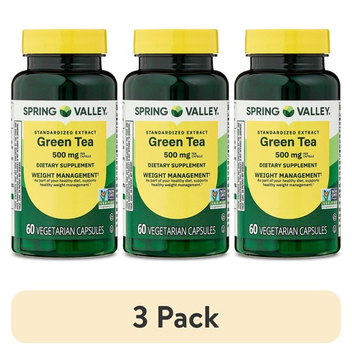 Spring Valley Green Tea Standardized Extract 3 Pack 180 Capsules Total ...