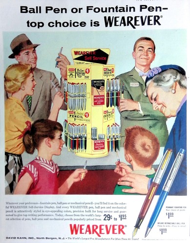Wearever Pens Print Ad from 1956 | eBay