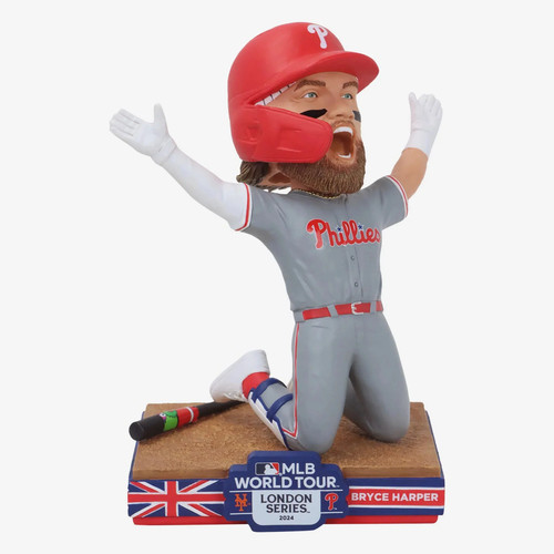 Bryce Harper Philadelphia Phillies 2024 MLB London Slide Phanatic Bat ...
