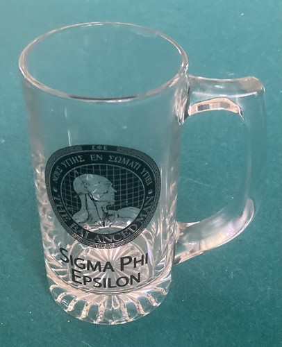 Sigma Phi Epsilon Fraternity 12oz Beer Mug Skull & Crossbones Sig Ep ...