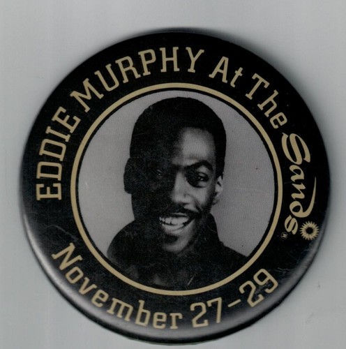 Vintage Eddie Murphy at the Sands Pinback Button Las Vegas #1109 | eBay