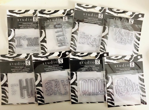 Lot Of 8 - Studio G Clear Stamps (lot#1) | eBay