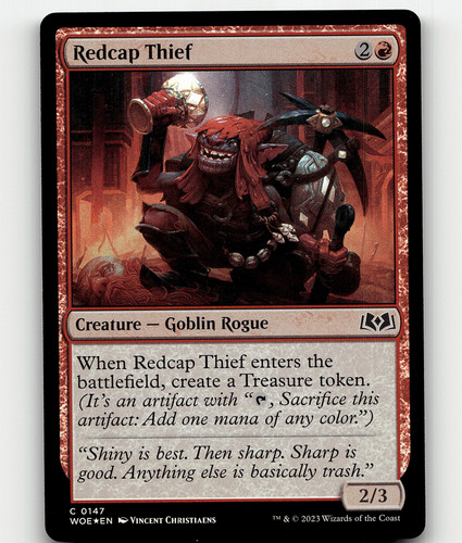 FOIL - MTG Redcap Thief 147 - Wilds of Eldraine | eBay