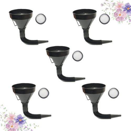 5 Pcs Gas Funnels for Automotive Use with Screen Filter Mesh Fuel ...