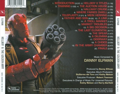 ORIGINAL MOTION PICTURE SOUNDTRACK HELLBOY II: THE GOLDEN ARMY ...