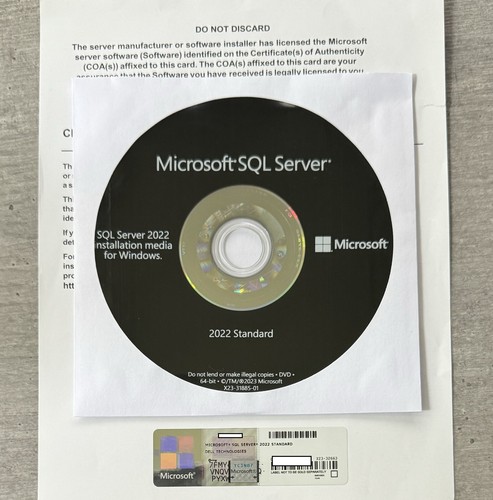 MS SQL Server 2022 Standard OEM Vollversion englisch | eBay