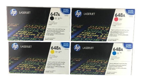 4 Original Toner HP Color Laserjet CP4025 CP4525 DN CM4540 / 648A ...