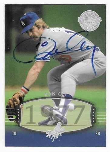 RON CEY 2004 UPPER DECK TIMELESS AUTOGRAPHED SIGNED # 142 LOS ANGELES ...