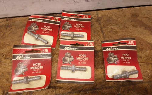 Milton S 676 Hose Mender for 1/4" I.D. Hose Barbed Lot of 5 | eBay
