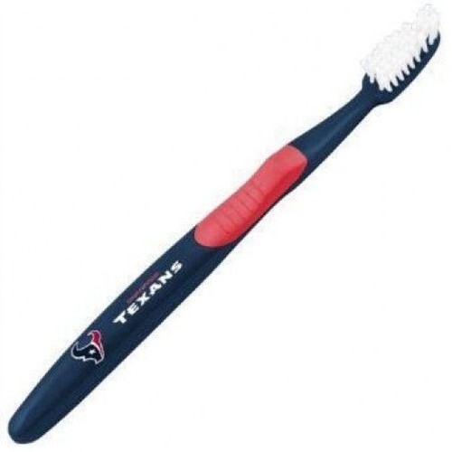 NFL Houston Texans Toothbrush Soft Bristle w/Grip Football Crest Oral-b ...