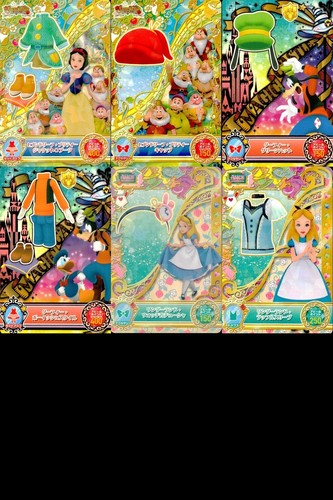 Disney Magic Castle Snow White Alice Goofy 6 Cards Set BANDAI JAPAN | eBay