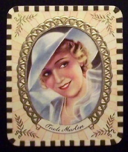 #46 Trude Marlen 1934 Garbaty Film Star Series 1 Embossed Cigarette ...