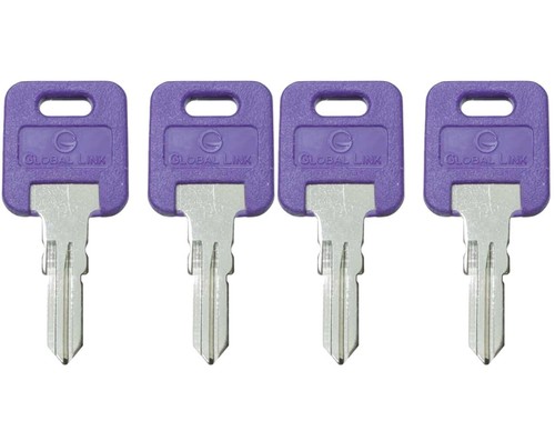4 PACK Global Link OEM PURPLE Replacement RV Motorhome Trailer Lock Key ...