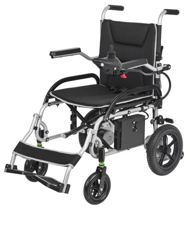 Electric Dual Motor Lightweight Adult Fold-able Wheelchair w/Control ...