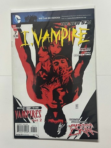 I Vampire Comic 7 Cover A 2012 1st appearance of Cain Sire of all ...