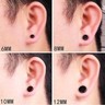 PAIR 4G Fake Taper UV Acrylic with Black O-Rings Ear Cheater Plug 16G-1 ...