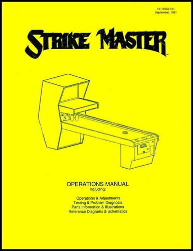 Strike Master Bowling Operations/Service/Troubleshooting Manual Shuffle ...