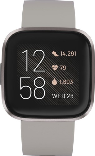 Fitbit Versa 2 Activity Tracker - Stone/Mist Gray, MESSAGE ME FOR ...