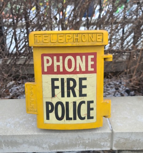 VINTAGE POLICE EMERGENCY GTE TELEPHONE CALL BOX Similar To Gamewell ...