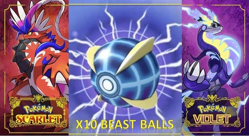 Lot Of 10 Beast balls for Pokemon Scarlet & Violet- Ships Fast | eBay