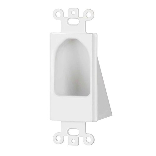 1 Gang Recessed Decora Wall Plate Insert Low Voltage Cable Pass Through ...