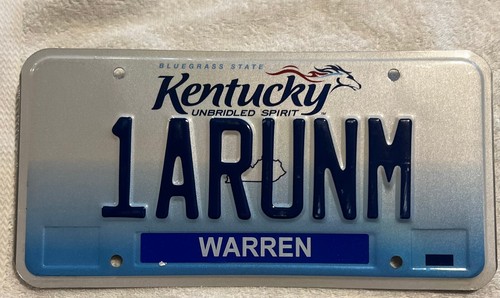 LICENSE PLATES KENTUCKY VANITY 1 AR U NM | eBay