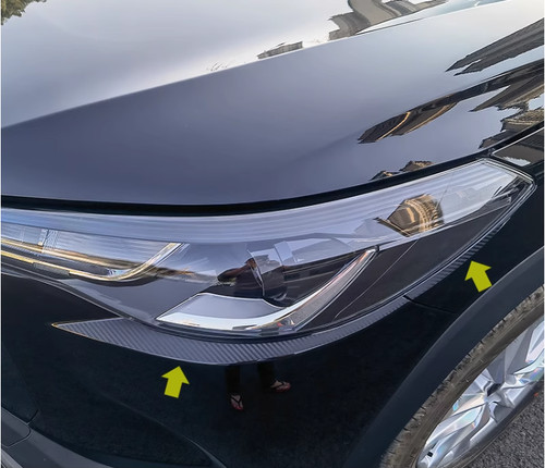 Carbon Fiber HeadLight Lamp Vinyl decal For Toyota Corolla Cross 2022 ...