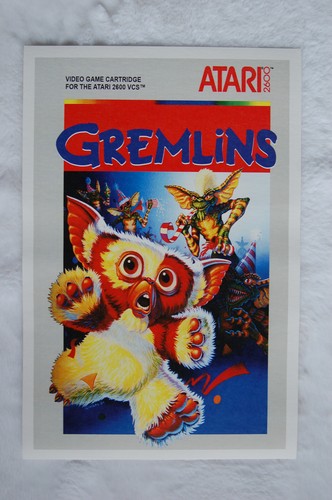 Gremlins Video Game Promotional Poster Atari 2600 1980s | eBay
