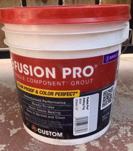 1 Gallon Custom Fusion Pro Single Component Grout #544 Rolling Fog | eBay