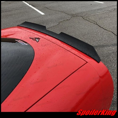 380PC Rear trunk duckbill spoiler w/center cut (Fits: Chevy Corvette ...