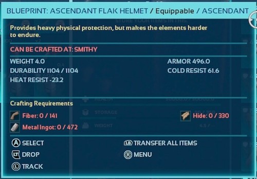 Ascendant Flak Helmet Blueprint Ark Survival Ascended | eBay