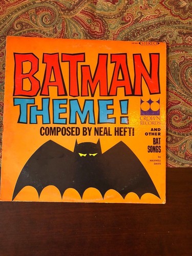 Batman's Theme Rare Vintage 12" Vinyl LP Record Cst 509 33 1/3 Crown ...