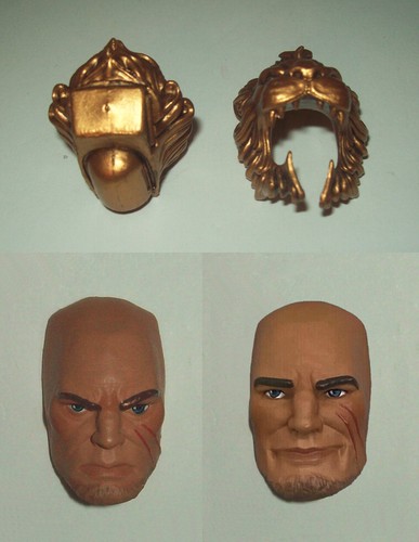 Mythic Legions Attila Leossyr head faces War Aetherblade 2-pack Four ...