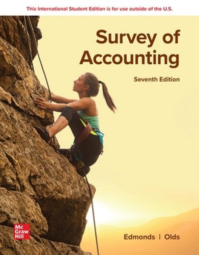 Survey of Accounting ISE by Thomas Edmonds Paperback Book | eBay
