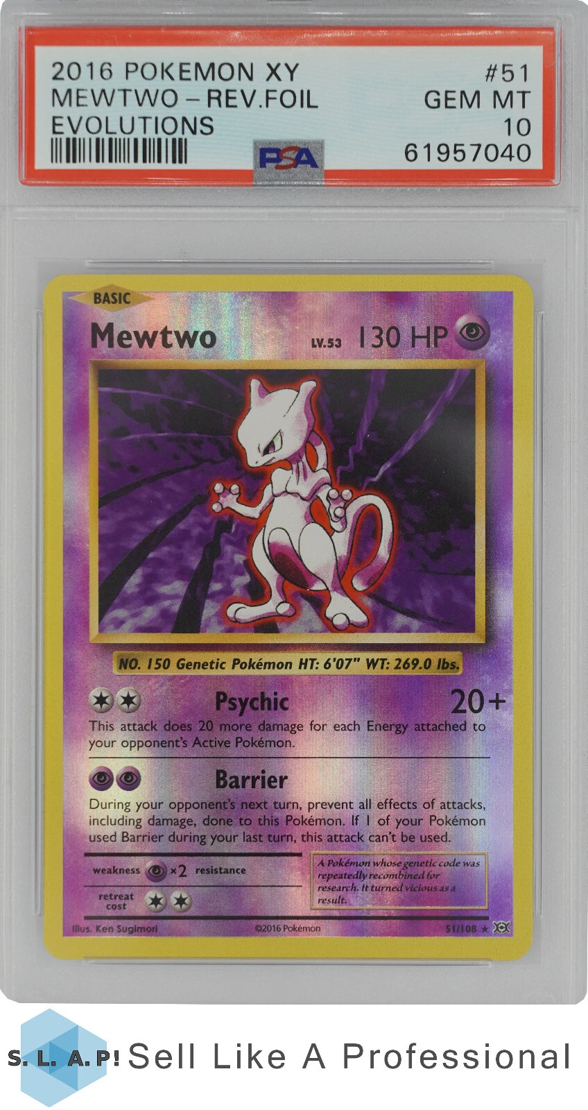 Mewtwo 2016 XY: Evolutions #051/108 Base Price Guide - Sports Card Investor