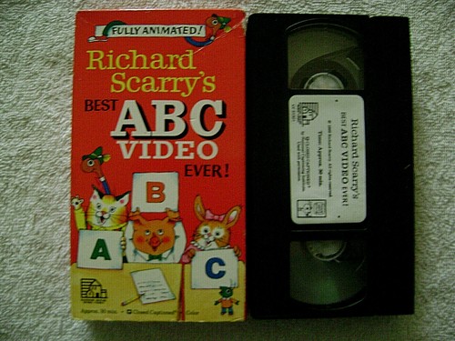 Richard Scarry's Best ABC Video Ever (VHS, 1997) word stories about ...
