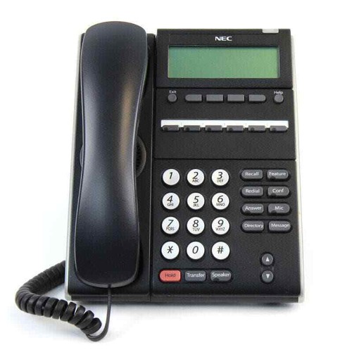 10 Pack of NEC DT310 DTL-6DE-1 6-Button Display Digital Phone Black ...