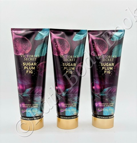 Victoria's Secret Sugar Plum Fig Fragrance Lotion Set of Three (3) New ...