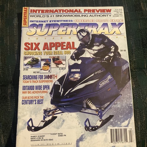 SnowTrax snowmobile magazine 1999 November Choosing Ideal 600 | eBay