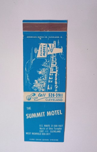 The Summit Motel Cleveland OH Ohio Matchcover | eBay