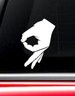 Made You Look Decal / Below the Waist OK Sign Circle Hand Gesture MEME ...