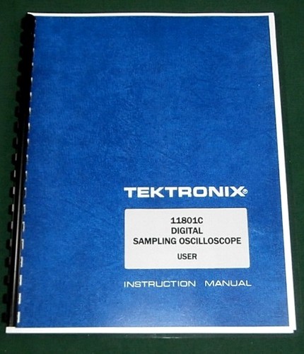 Tektronix 11801C User Manual: Comb Bound & Protective Covers | eBay